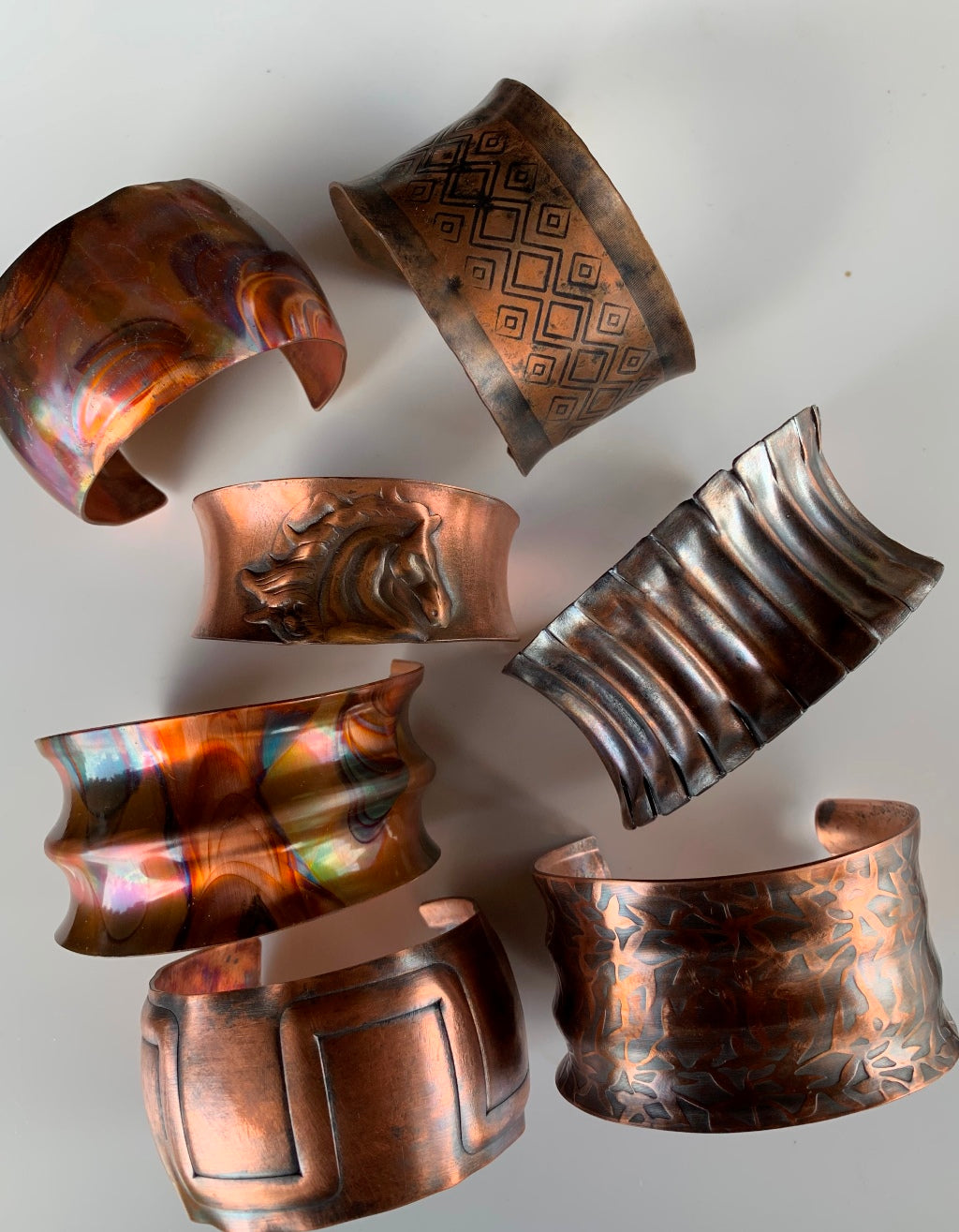 Handcrafted Copper Cuffs-Bracelets